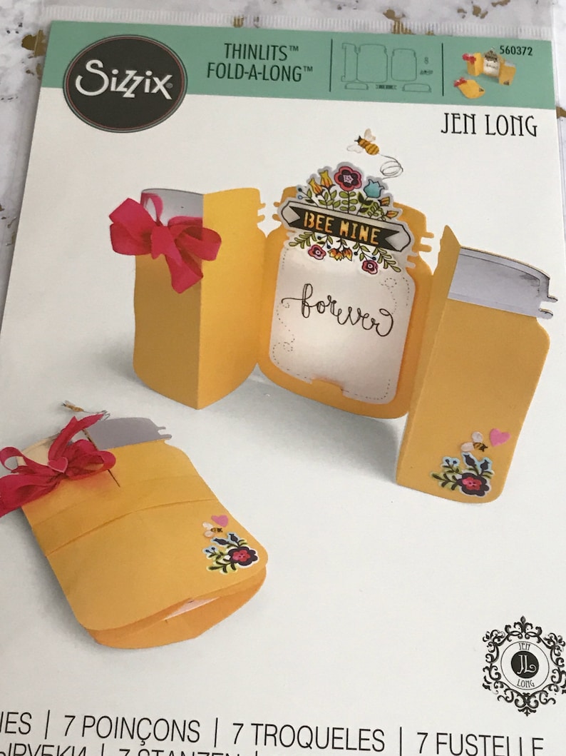Sizzix Framelits Dies by Jen Long - Card Jar Fold-a-long - Frames Dies ...