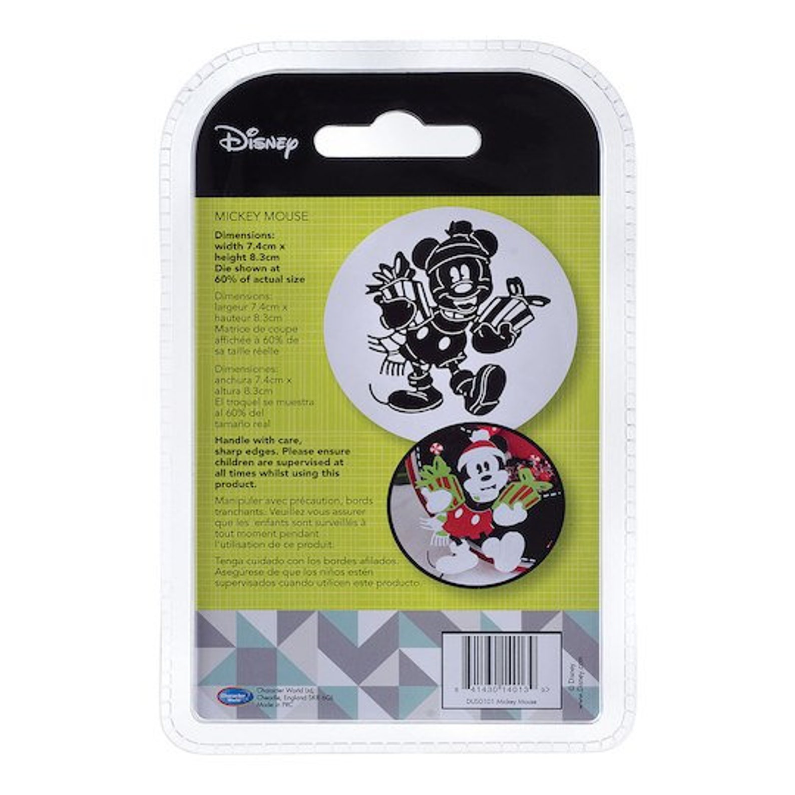 Disney Craft Cutting Dies Vintage Christmas Mickey Die Holiday Gift ...