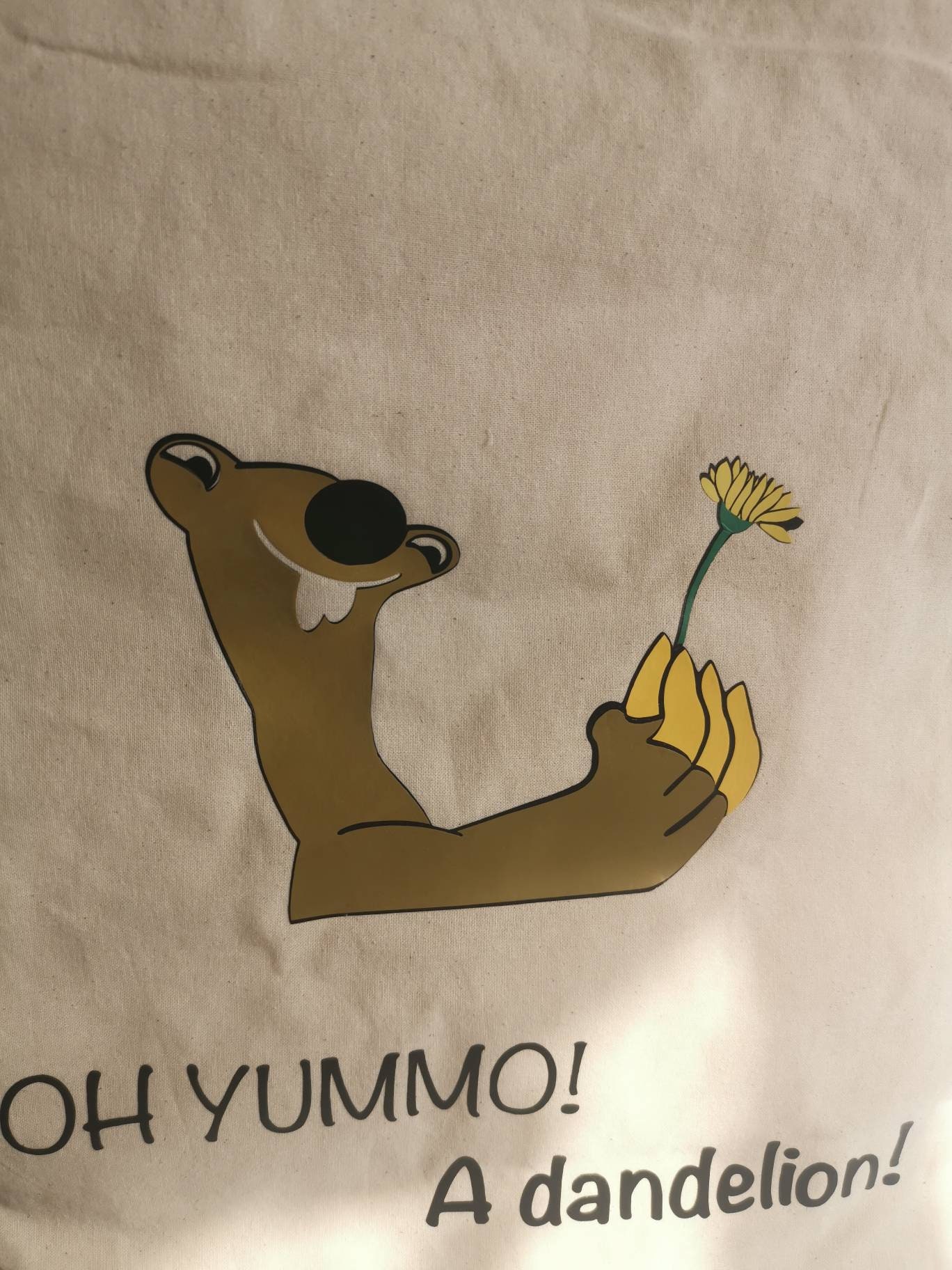 Sid the Sloth Ice Age Oh Yummo a Dandelion Canvas Reusable - Etsy UK