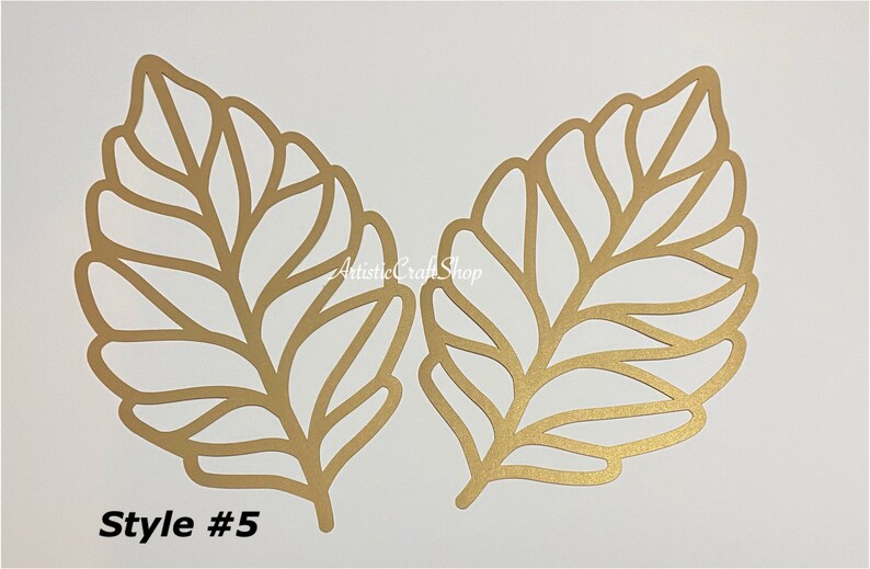 Paper Leaves Large Paper Leaves Paper Leaves Cutout Paper - Etsy