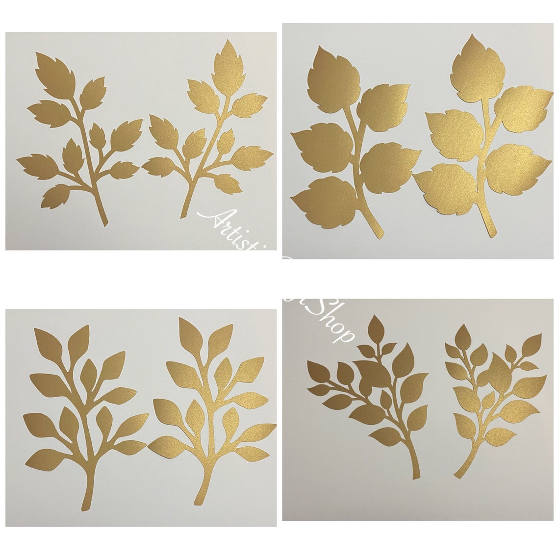 Paper Leaves Large Paper Leaves Paper Leaves Cutout Paper - Etsy