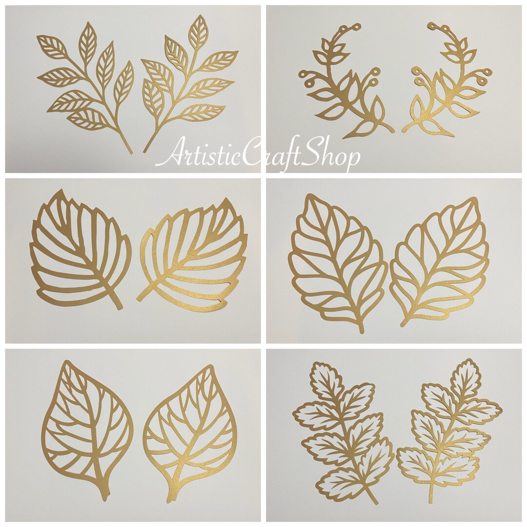 Paper Leaves, Large Paper Leaves, Paper Leaves Cutout, Paper Flower ...