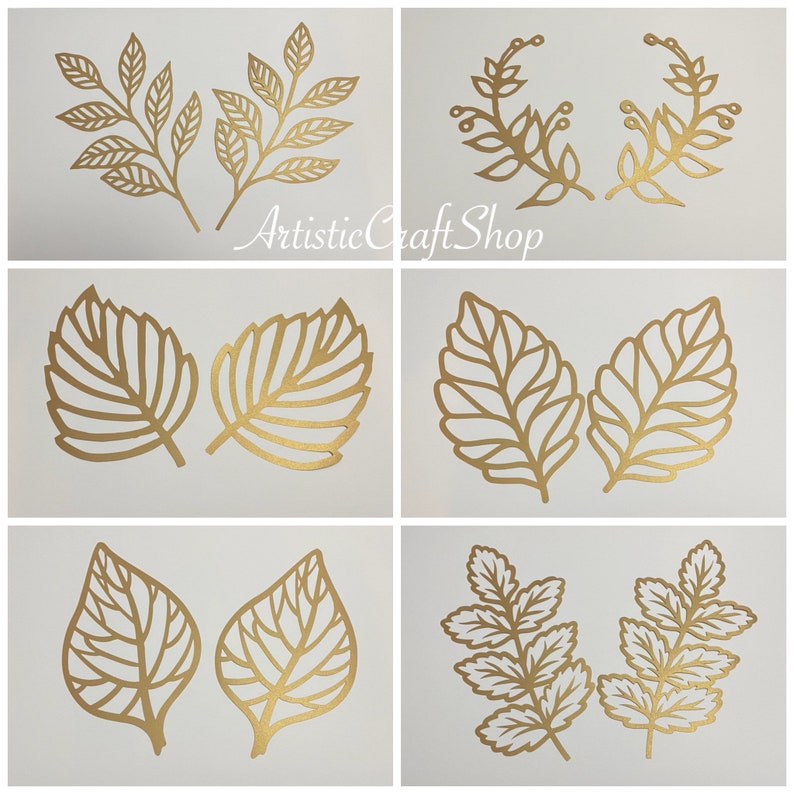 Paper Leaves Large Paper Leaves Paper Leaves Cutout Paper - Etsy