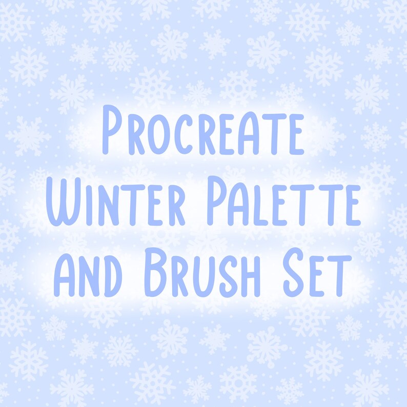 Procreate Snowflake Brush and Palette Set - Etsy