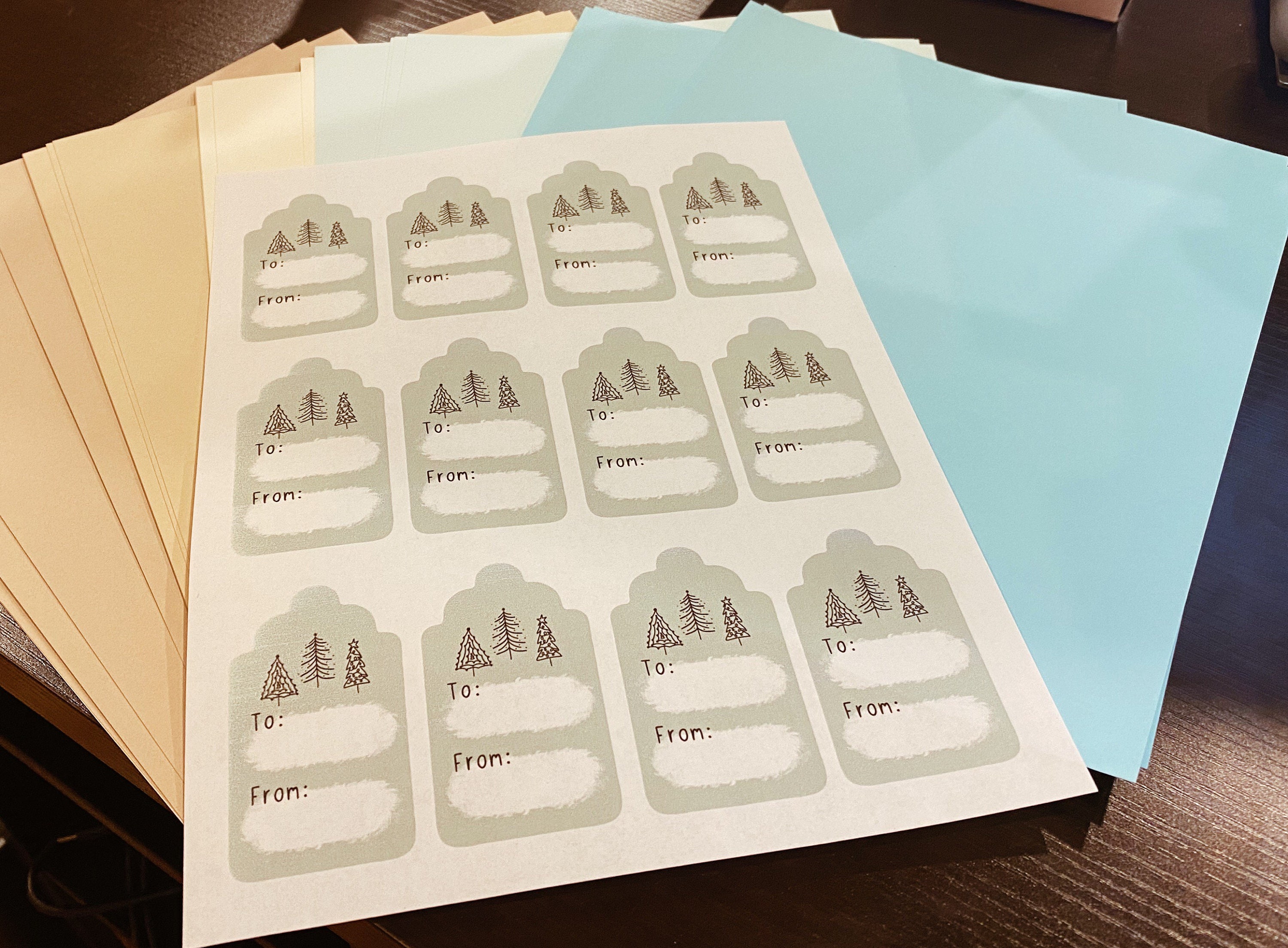 Printable Holiday Gift Tags - Etsy