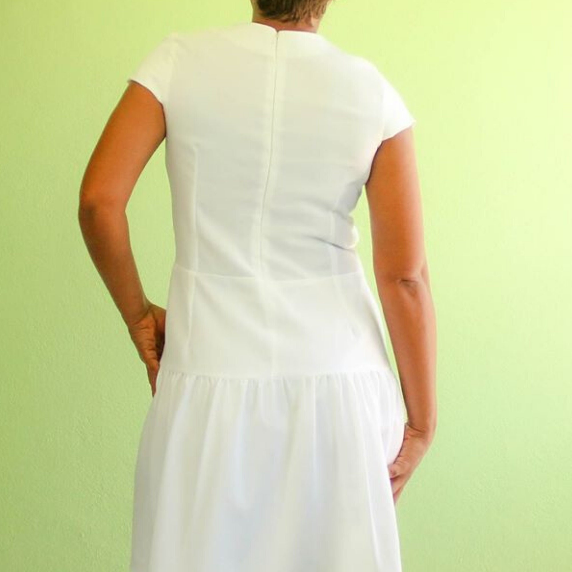 Sari Sheath Dress PDF Sewing Pattern | Sheath Dress | Ruffle Frill Tier ...