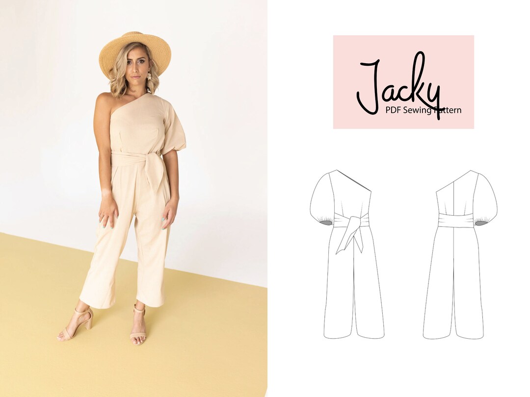 Jacky Jumpsuit PDF Sewing Pattern - Etsy