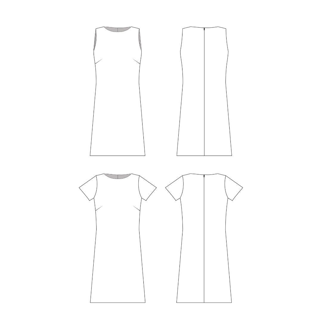 Simple Shift Dress PDF Sewing Pattern - Etsy