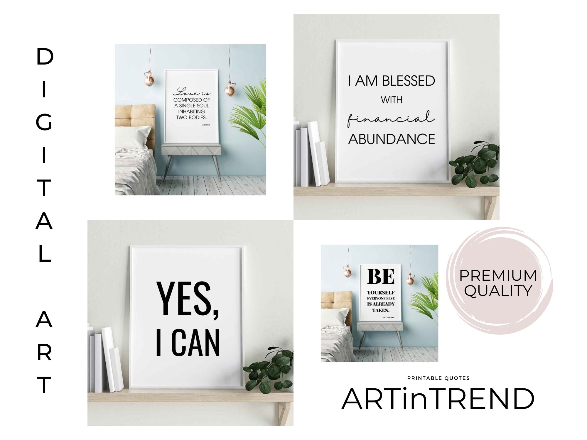 Printable Poster With Words I Am Successful | Motivational Quotes for ...