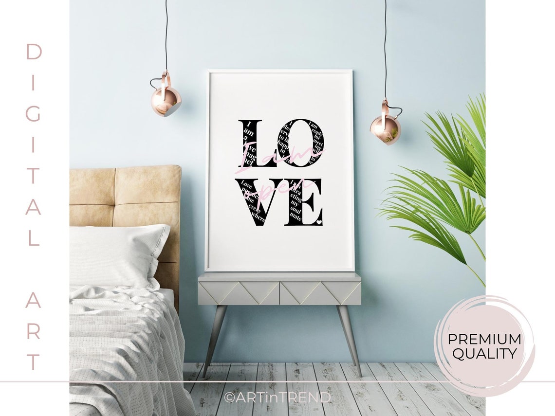 I Am Open to Love Downloadable Poster for Visualization Love Magnet ...