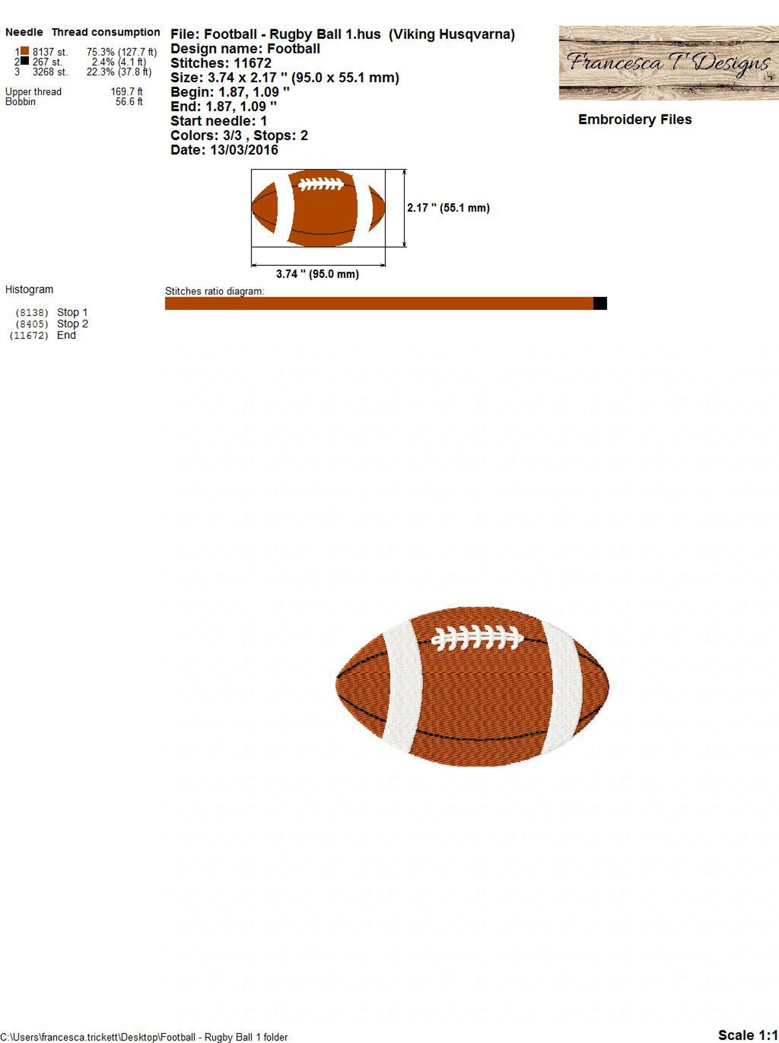 9 Designs & 3 Sizes Included! Sports Balls Fill Stitch Embroidery ...