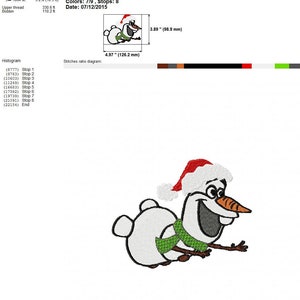 4 Designs Included! Olaf Style Fill Stitch Embroidery Design File and ...