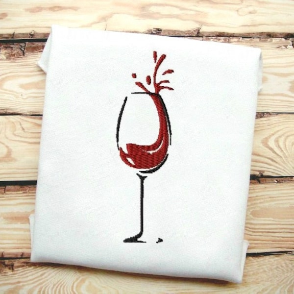 Wine Embroidery - Etsy