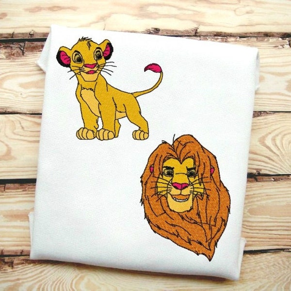 Stitch and Simba - Etsy