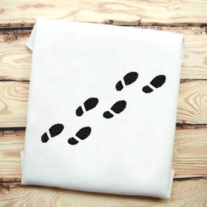 Foot Prints Fill Stitch Embroidery Design File in 9 Formats ...