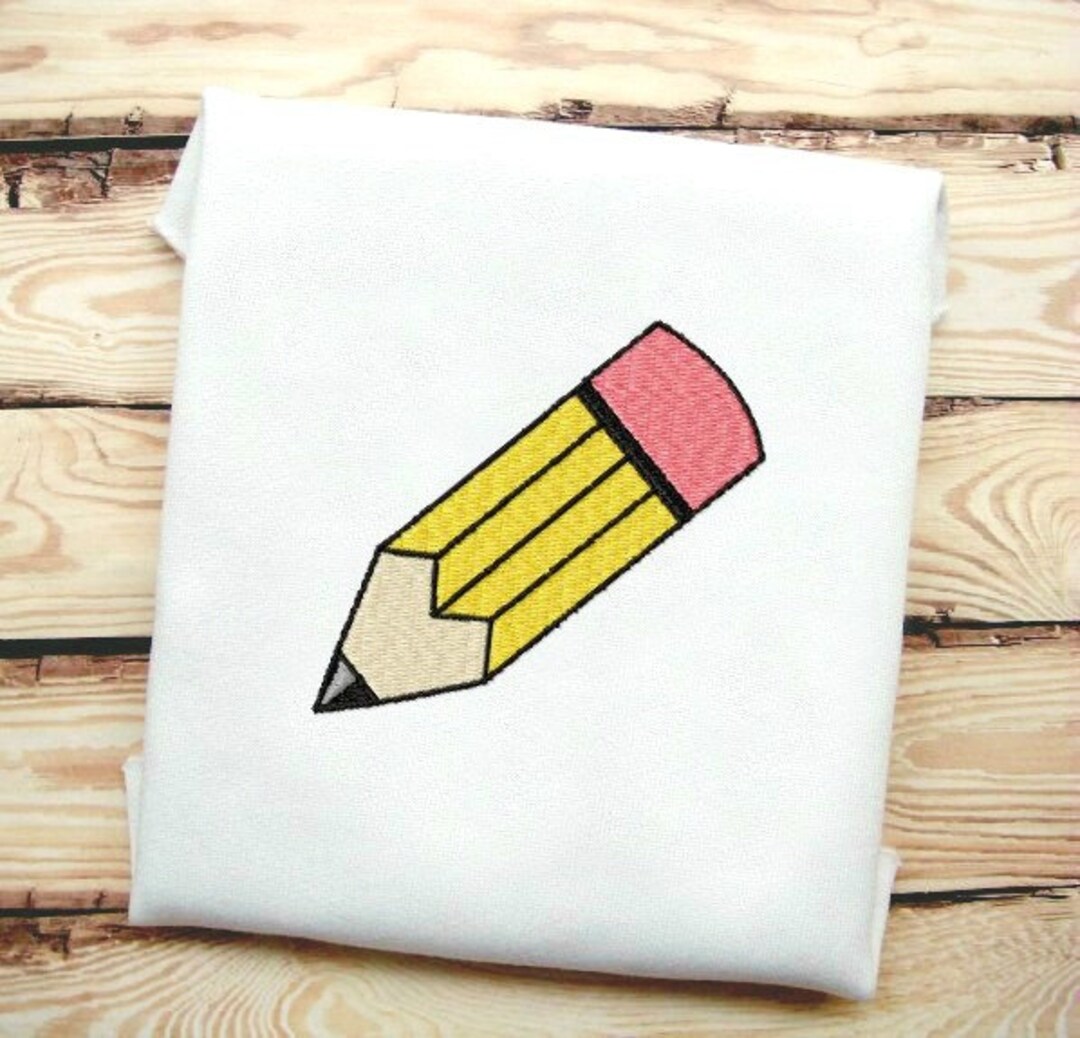 Pencil Fill Stitch Embroidery Design File in 9 Formats **** Instant ...