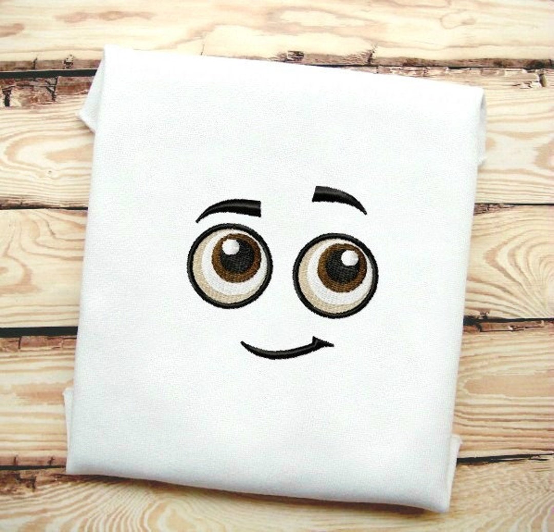 Smiley Face Fill Stitch Embroidery Design File in 9 Formats ...