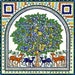 Tree of Life Tile Mural With Blue Border Tiles - Etsy