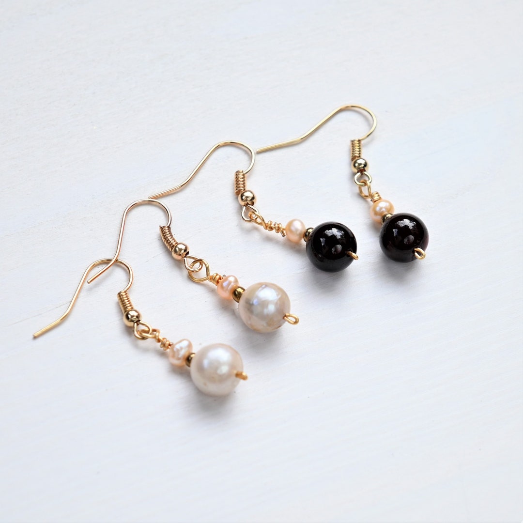 Roman Empire Gold Earrings With Pearls or Garnet, Ancient Rome ...