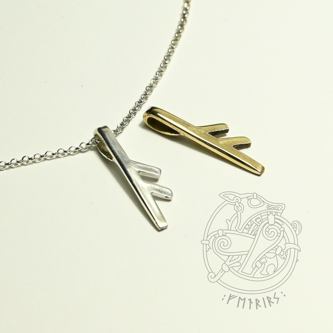 ANSUZ Rune Pendant Norse Elder Futhark - Etsy