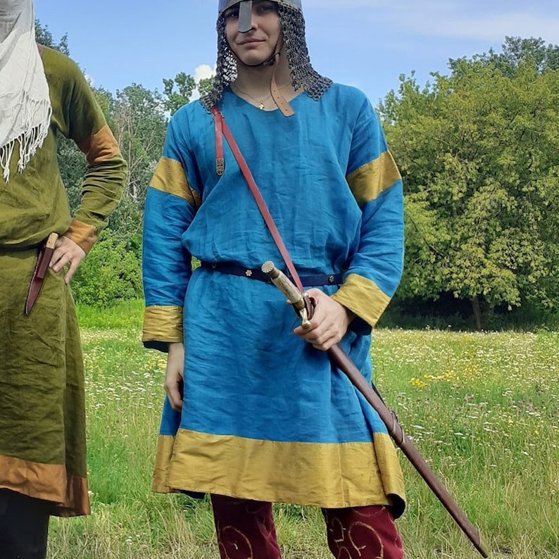 Medieval Linen Tunic - Byzantine Empire Clothing Replica, LARP, SCA ...
