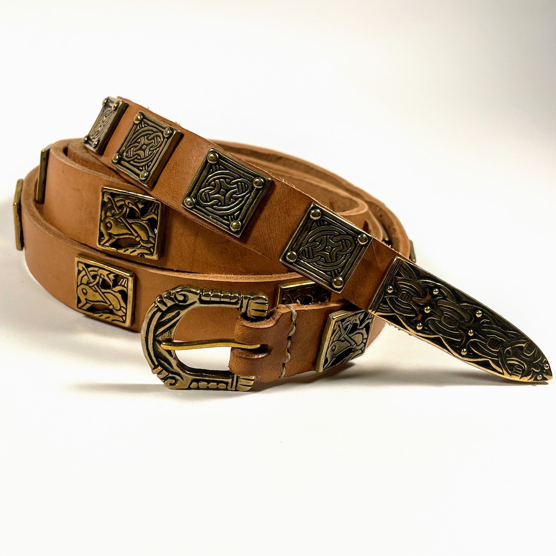 Viking BELT Borre Style Complete Replica From Birka Sweden - Etsy