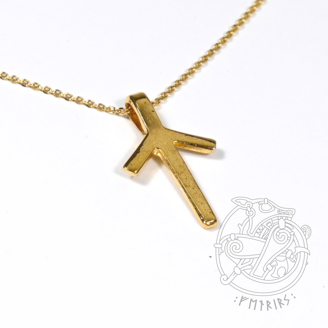 TIWAZ Rune Pendant Norse Elder Futhark - Etsy