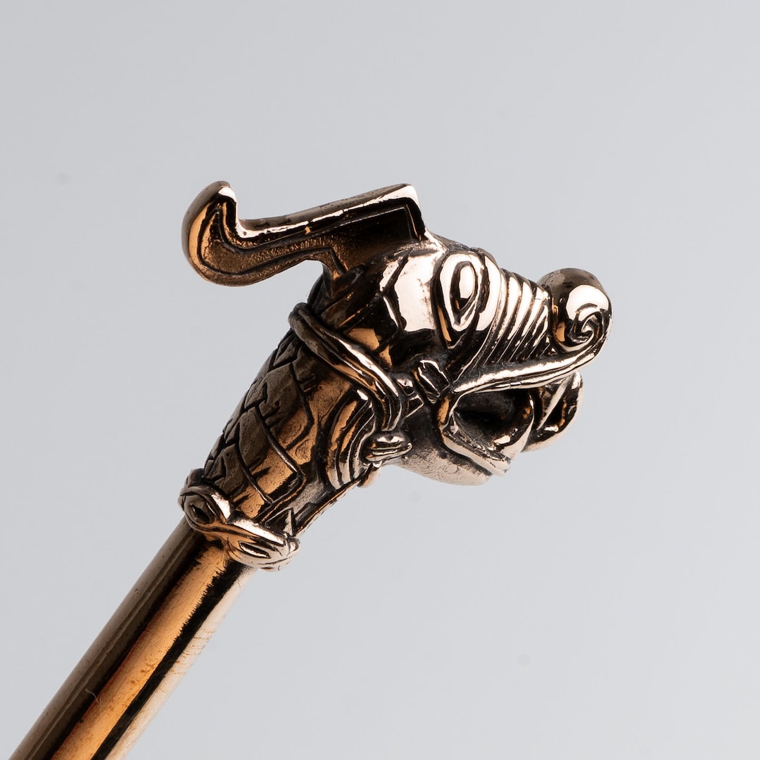 Dragon Head Viking Pin Replica From Hedeby, Germany - Etsy