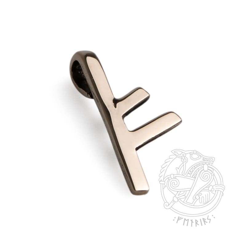 FEHU Rune Necklace Pendant – Viking Jewelry for Prosperity, Wealth ...
