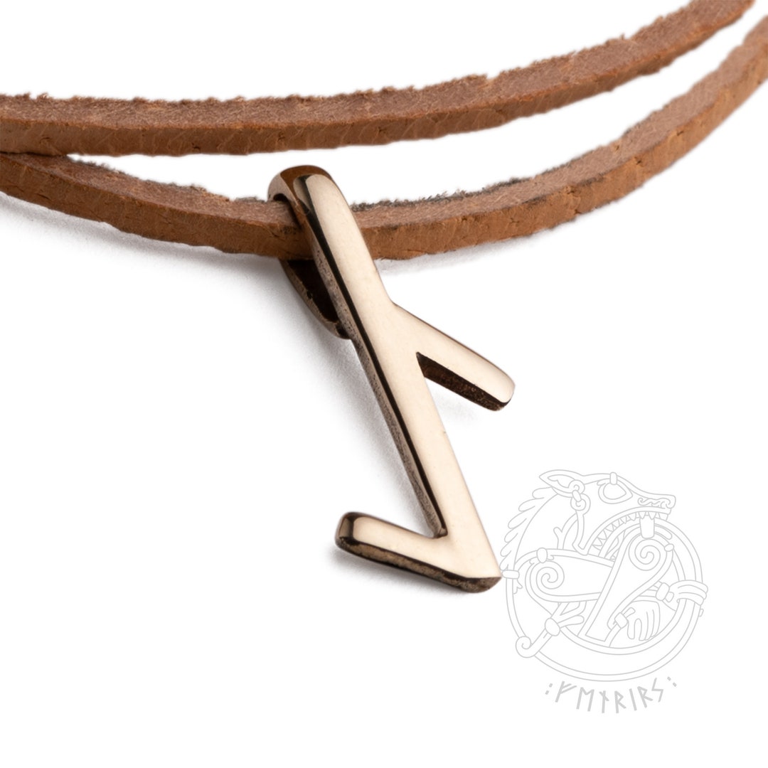 EIHWAZ Rune Pendant – Handmade Norse Yew Tree Talisman for Strength ...