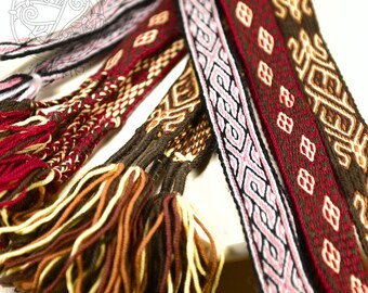 Oseberg Tablet Woven Trim or Belt 100% Wool Historical Viking - Etsy