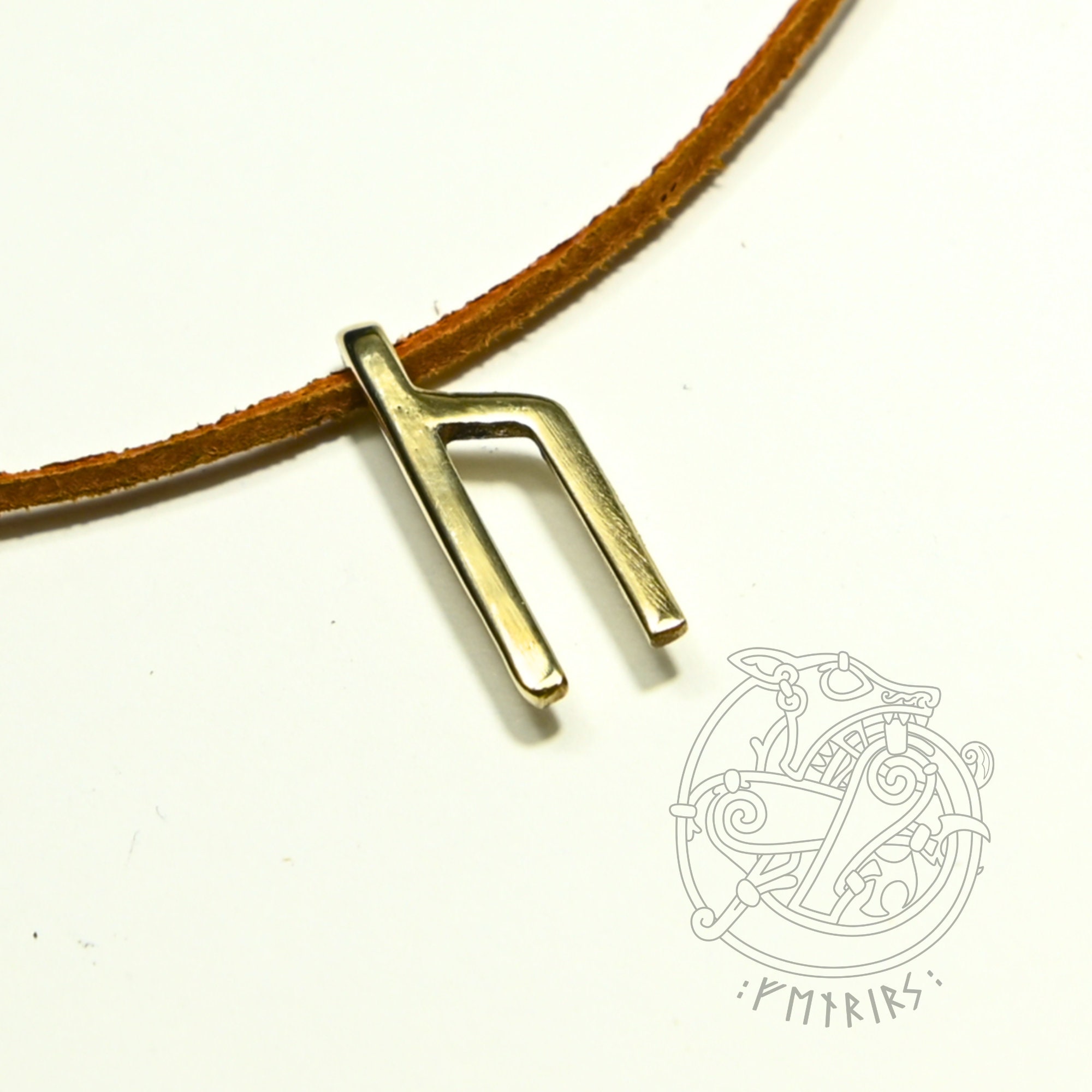 URUZ Rune Pendant - Norse Elder Futhark