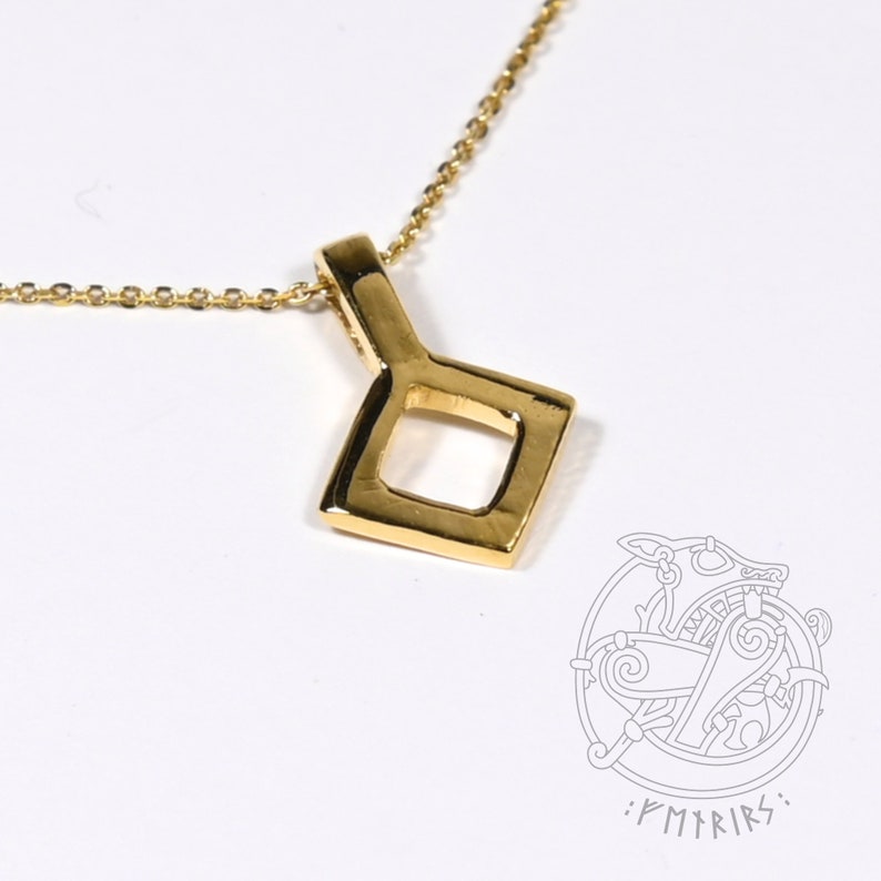 INGWAZ Rune Pendant Norse Elder Futhark - Etsy