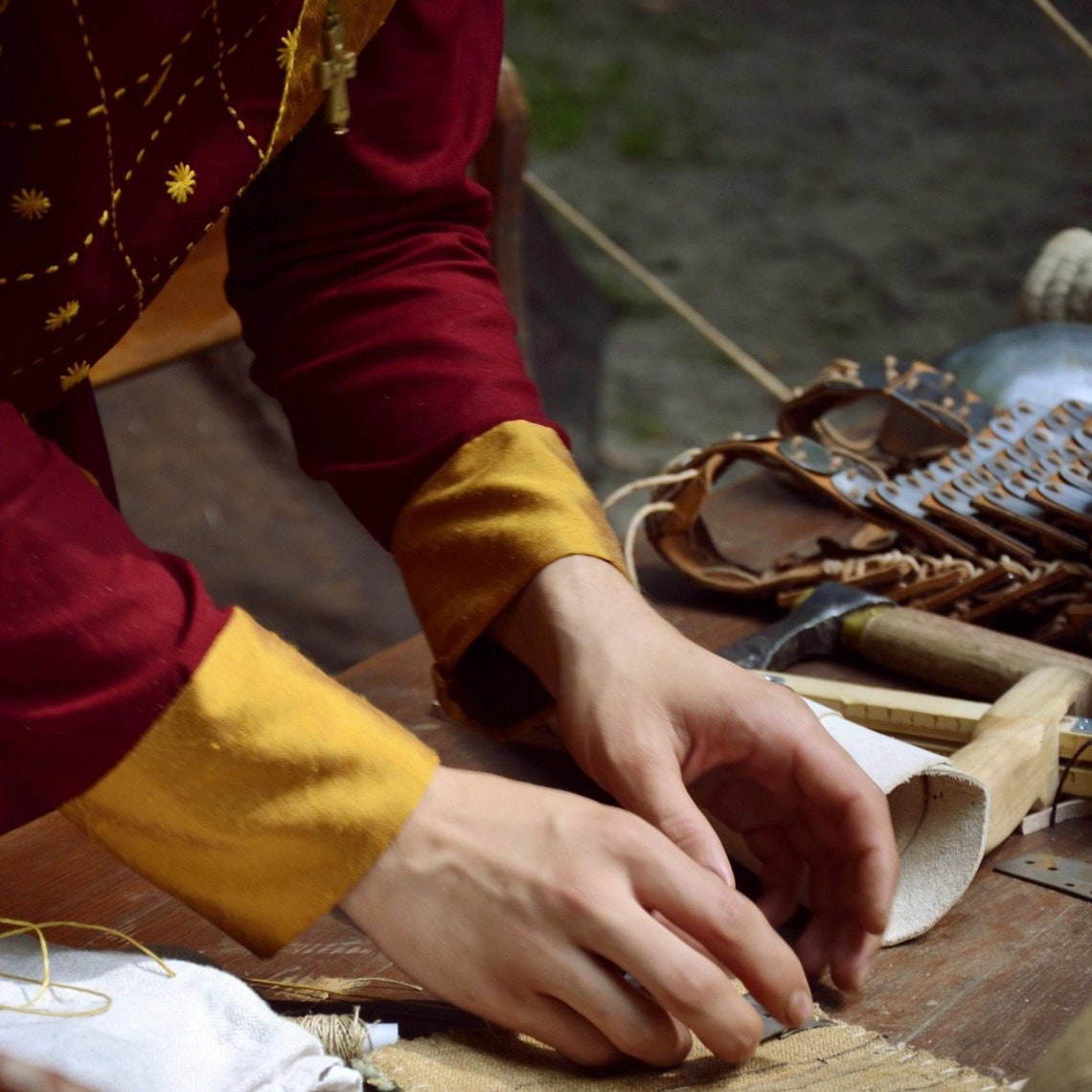 Medieval Linen Tunic Byzantine Empire Clothing Replica | Etsy