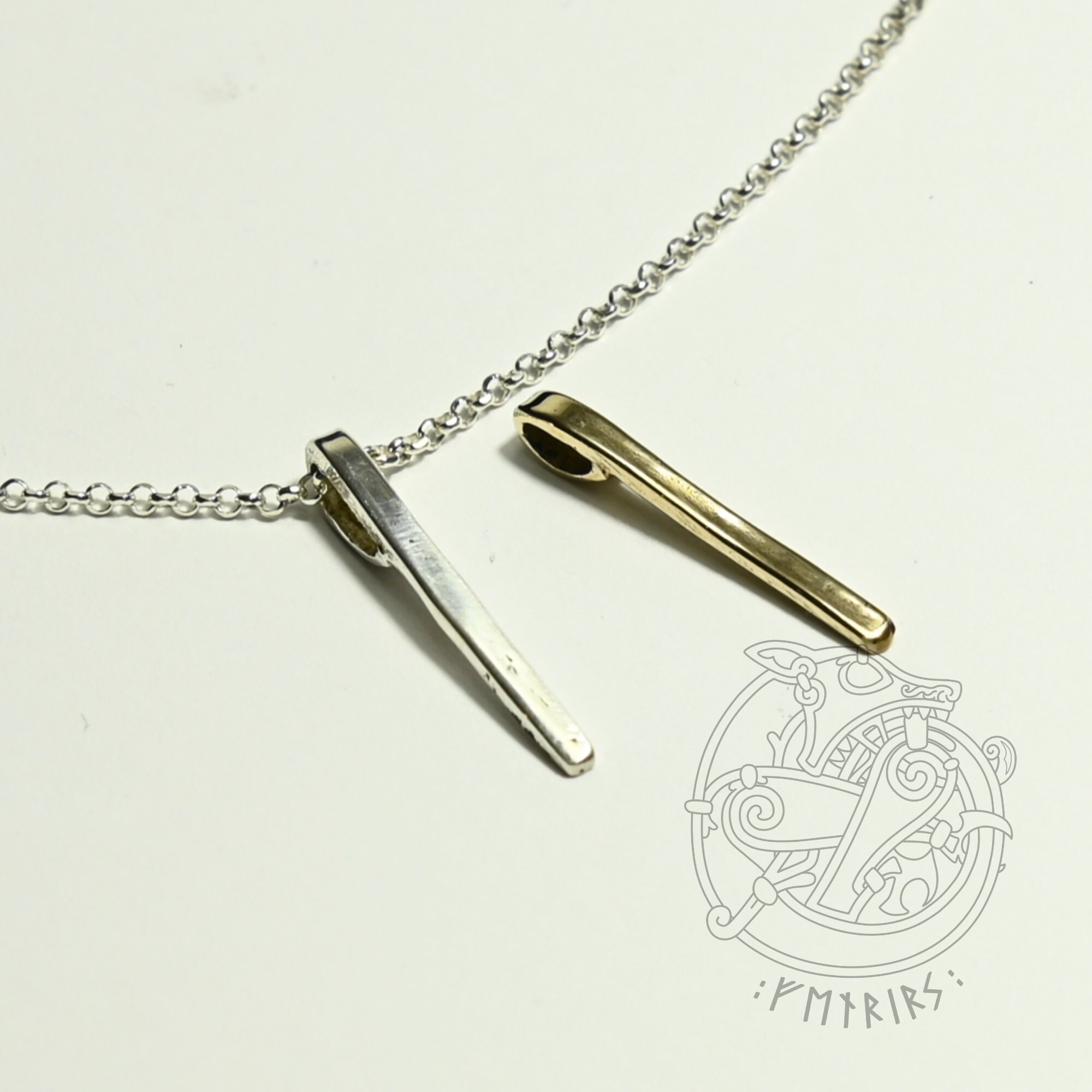 ISA Rune Pendant - Norse Elder Futhark