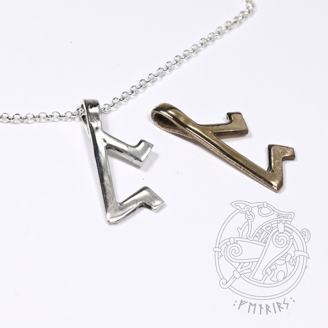 PERTHRO Rune Pendant Norse Elder Futhark - Etsy UK