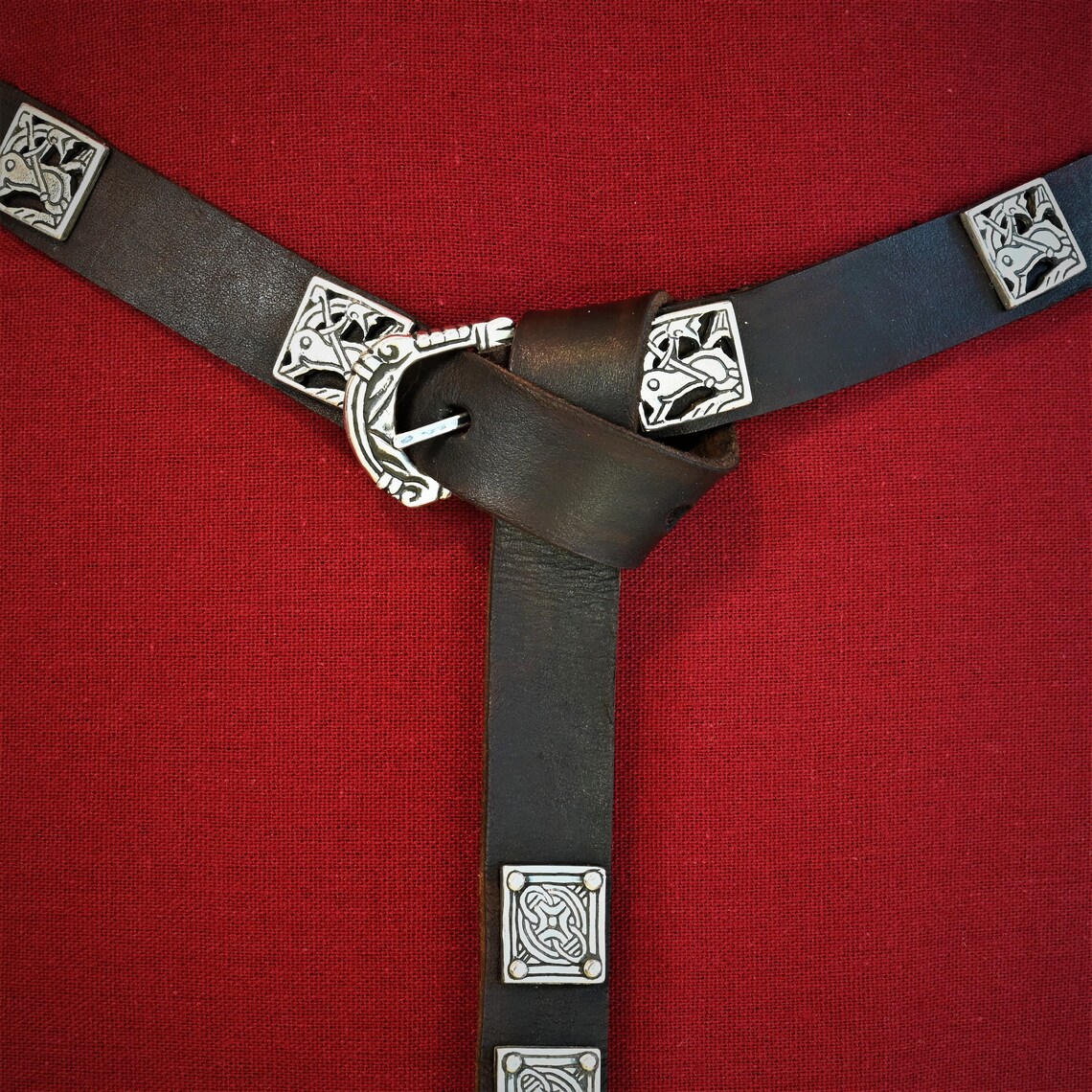 Viking BELT Borre Style Complete Replica From Birka Sweden - Etsy