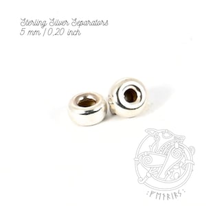 Sterling Silver Beads & Separators. DIY Viking Necklace and Runes - Etsy