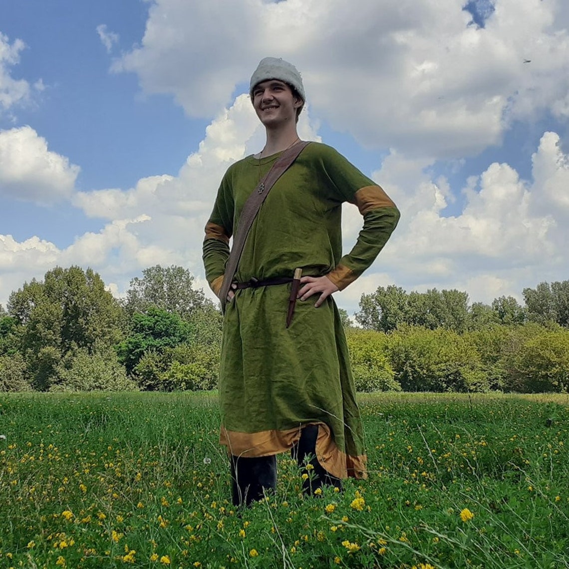 Medieval Linen Tunic Byzantine Empire Clothing Replica | Etsy