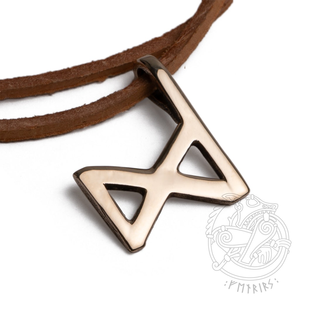 DAGAZ Rune Pendant – Handmade Norse Amulet for Transformation, New ...