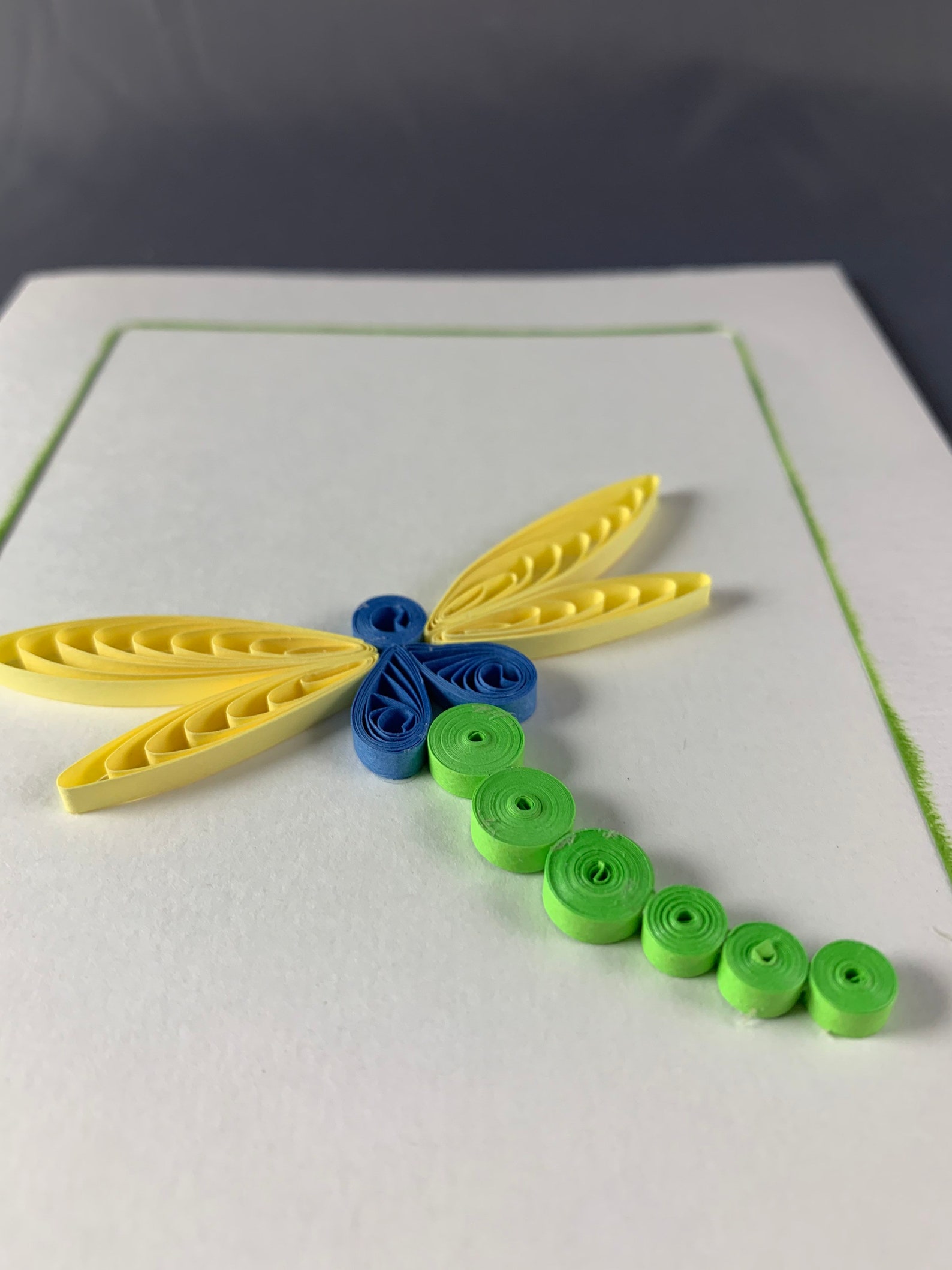 Dragonfly Card for Mom, Quilled Dragonfly Greeting Card for Wife, 3D ...