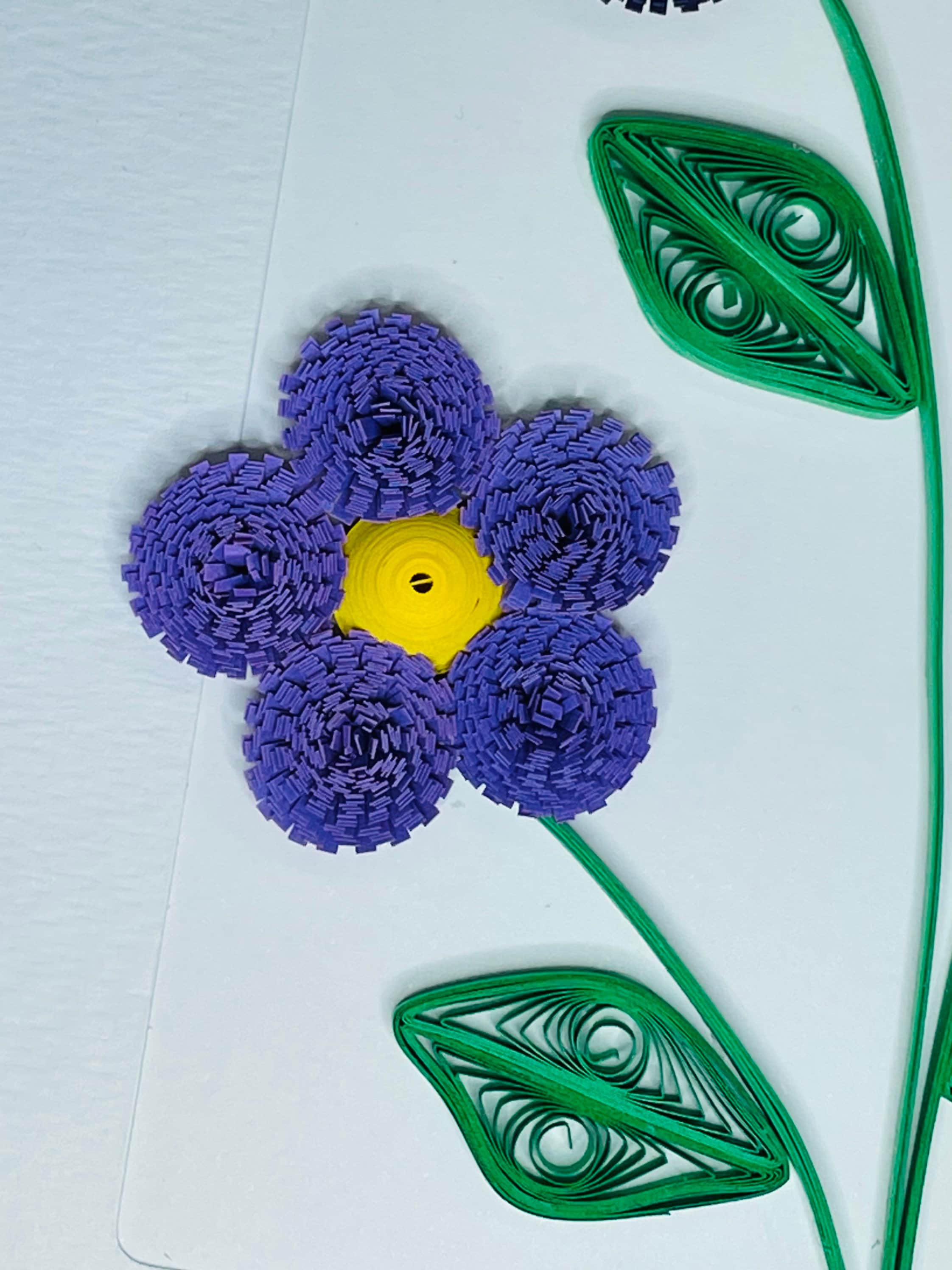 Red Daisy Flower Cards for They, Quilled Floral Mothers Day Card for ...