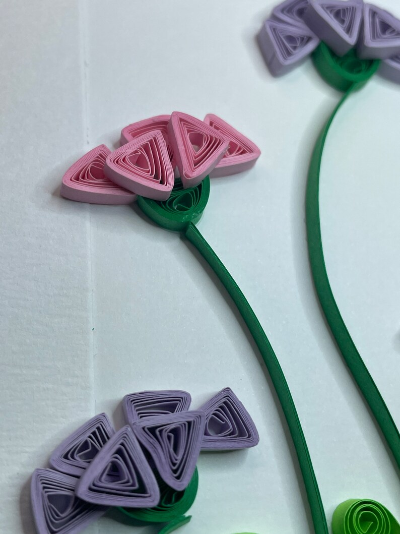 Handmade Quilled Lilac Flower Card, Unique Greeting Card - Etsy