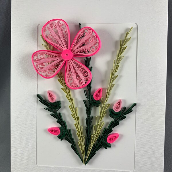 Quilled Flower Card - Etsy