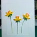 Lily Birthday Card, 3D Flower Card, Yellow Flower Quilled Lily Card ...