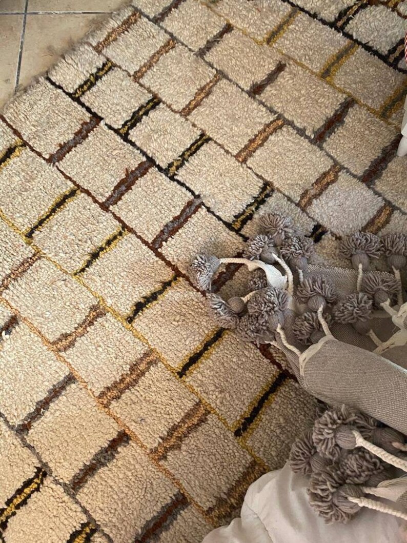 White Moroccan Rug Moroccan Rugs for Living Room Beni Rug | Etsy