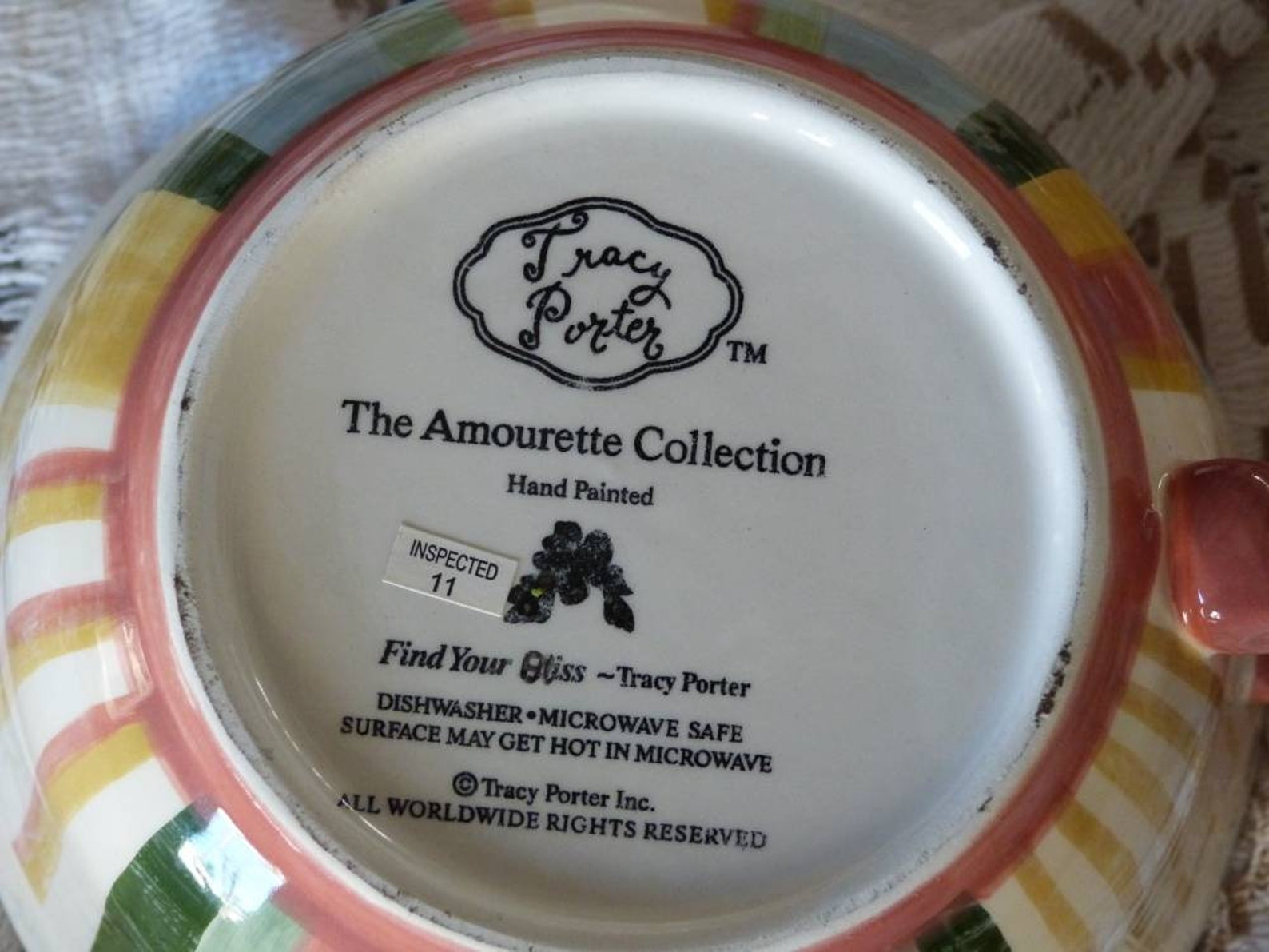 Vintage TRACY PORTER ceramic teapot english teapot old | Etsy