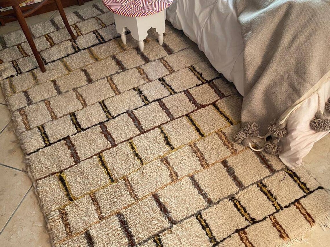 White Moroccan Rug Moroccan Rugs for Living Room Beni Rug - Etsy