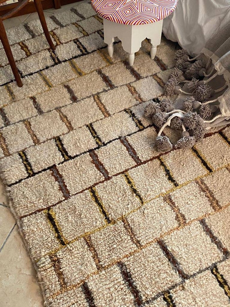 White Moroccan Rug Moroccan Rugs for Living Room Beni Rug - Etsy