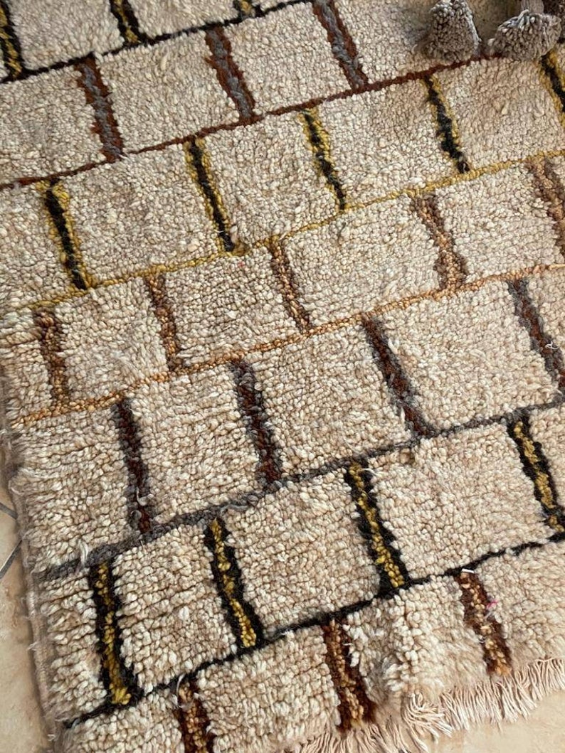 White Moroccan Rug Moroccan Rugs for Living Room Beni Rug - Etsy